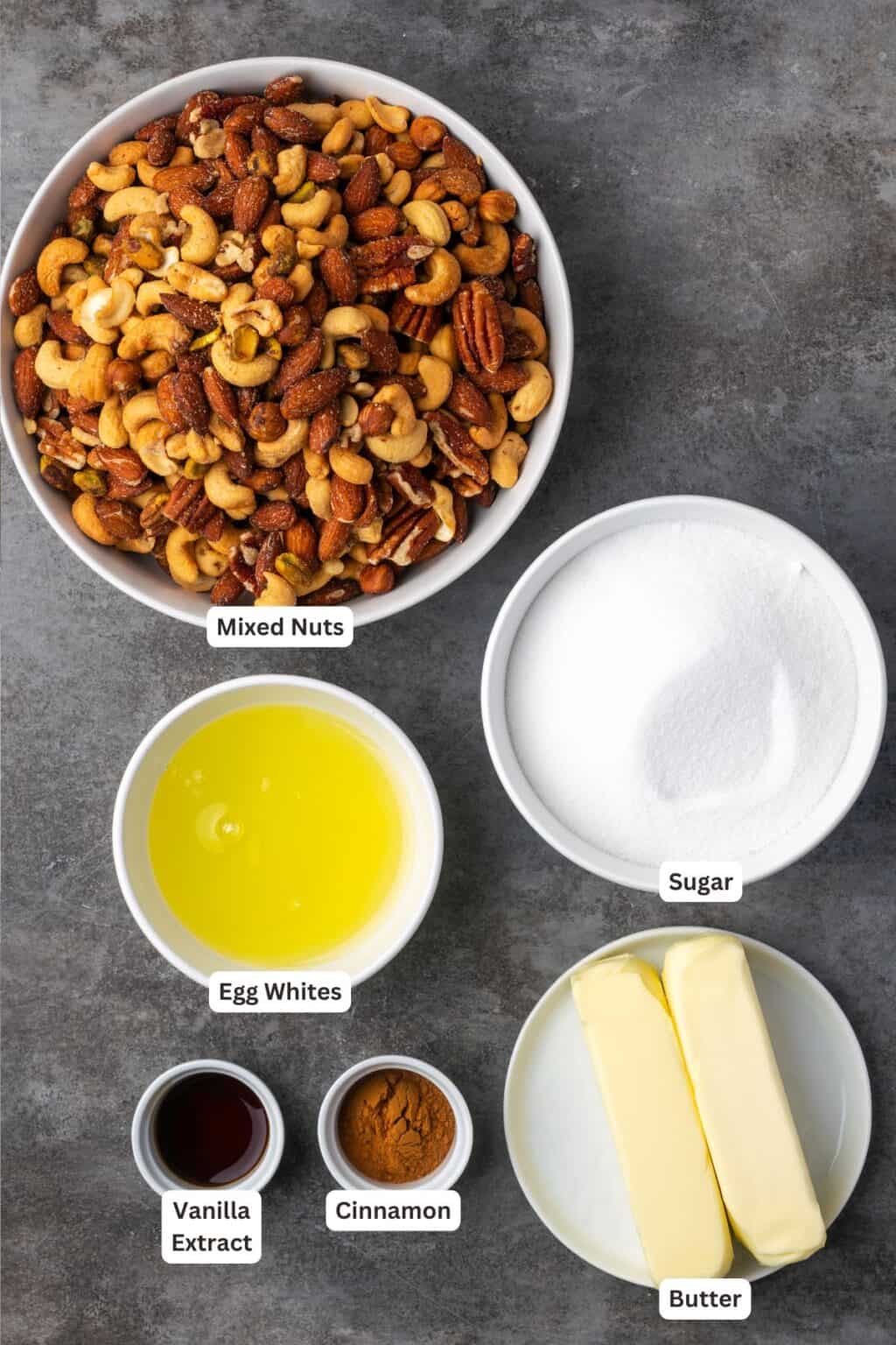 Mashuga Nuts Recipe (Cinnamon Spiced Nuts) | Cookies & Cups