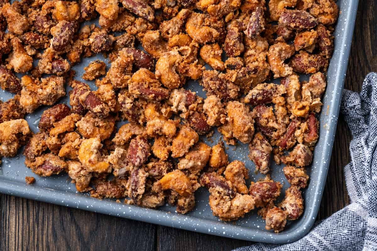 Mashuga Nuts Recipe (Cinnamon Spiced Nuts) | Cookies & Cups