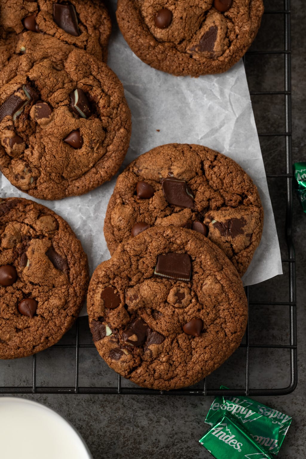 Double Chocolate Mint Cookies | Cookies and Cups
