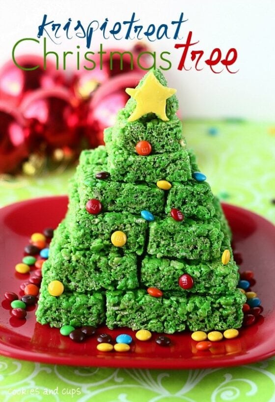 Krispie Treat Christmas Tree