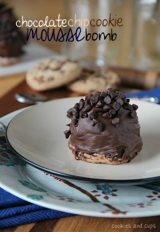 Chocolate Chip Cookie Mousse Bomb | Chocolate Mousse Cookie Recipe