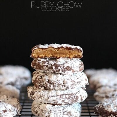 Puppy Chow Cookies | Cookies and Cups