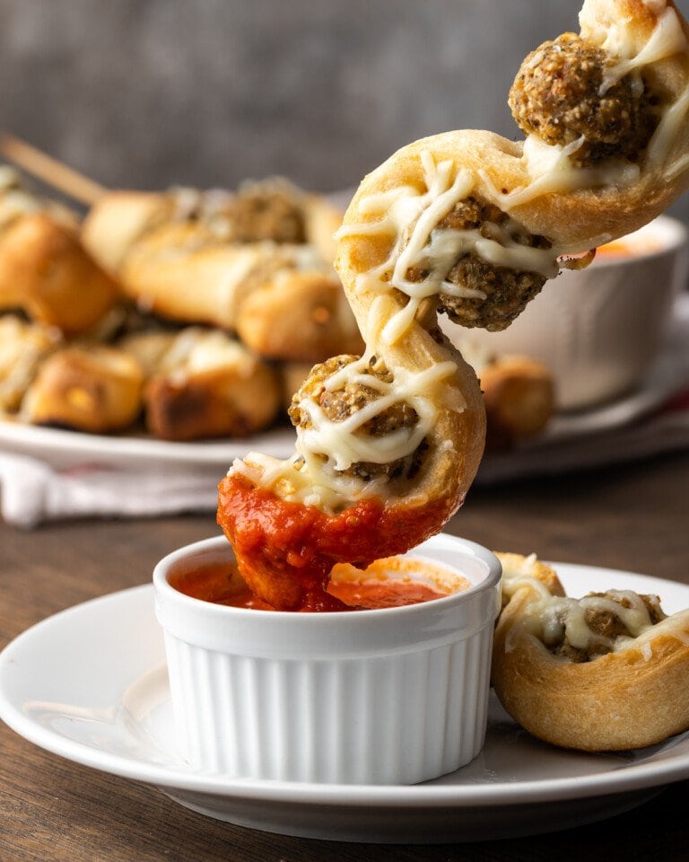 Meatball Sub on a Stick | Cookies and Cups