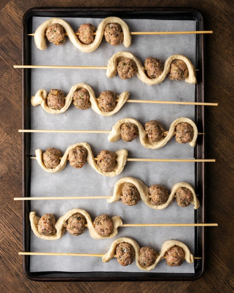 Meatball Sub on a Stick | Cookies and Cups