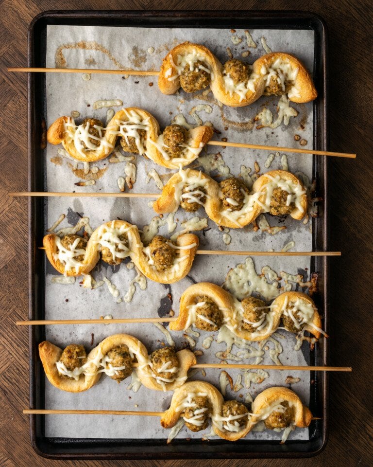 Meatball Sub on a Stick | Cookies and Cups