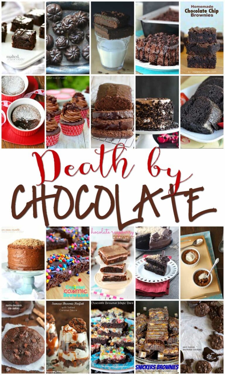 Death By Chocolate Recipe Round Up - Cookies and Cups