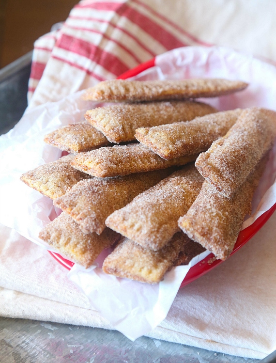 Dulce de Leche Filled Churro Sticks - Cookies and Cups