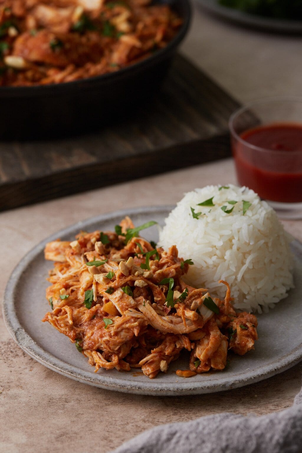 Slow Cooker Thai Peanut Chicken | Cookies and Cups