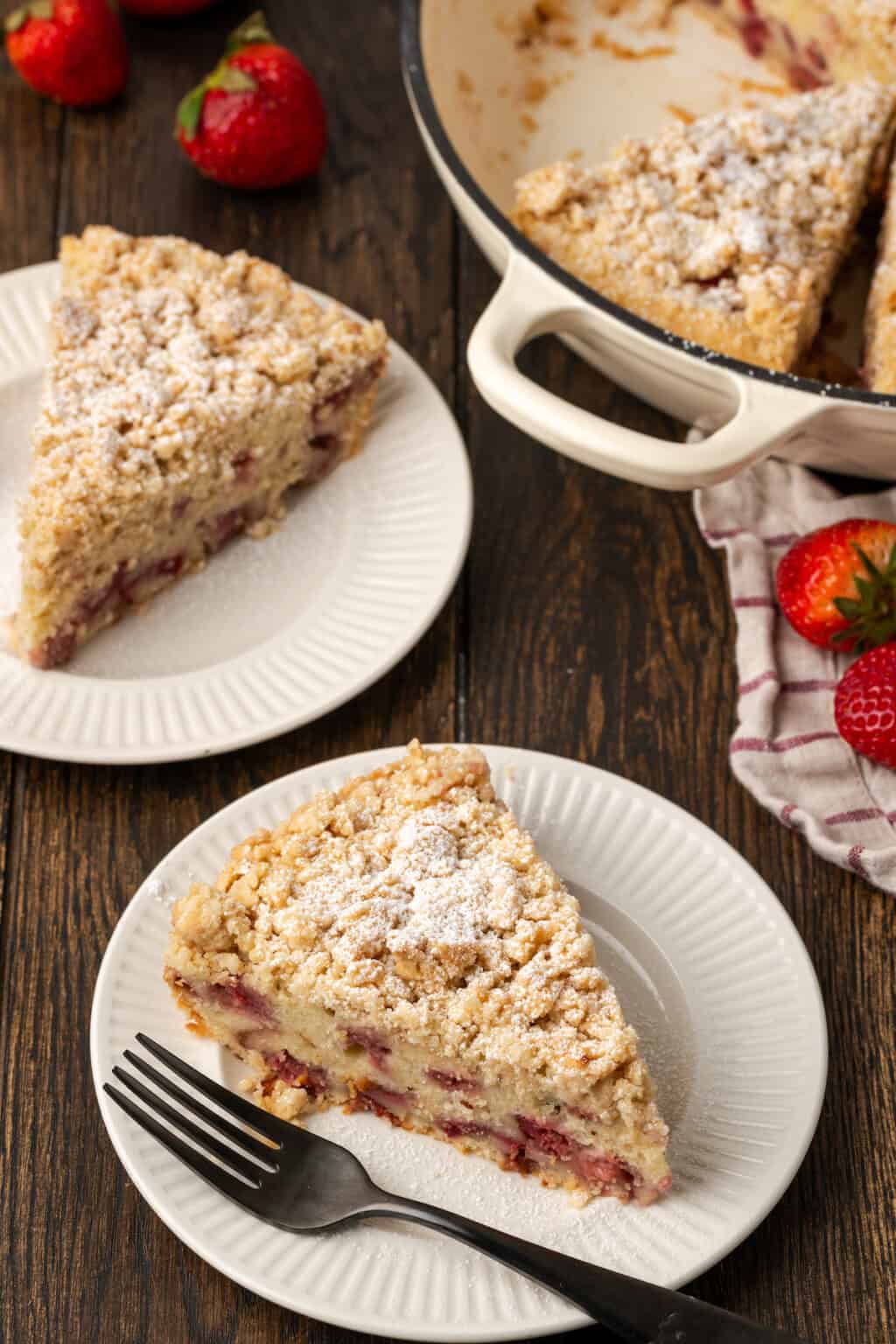 Strawberry Buckle | Cookies and Cups