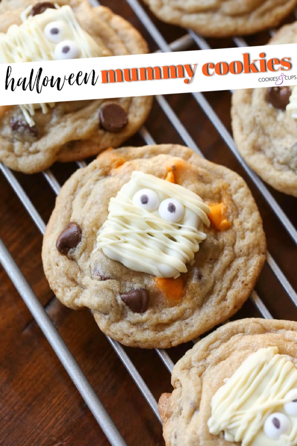 Halloween Mummy Cookies | Cookies and Cups