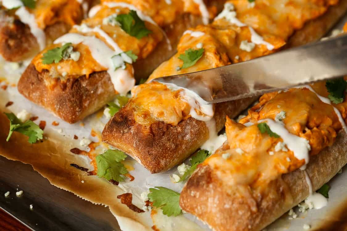 Cheesy Buffalo Chicken Bread | The Best Buffalo Chicken Recipe