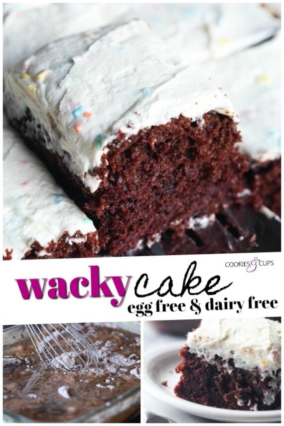 Easy Wacky Cake Recipe | No Eggs, No Dairy Cake!