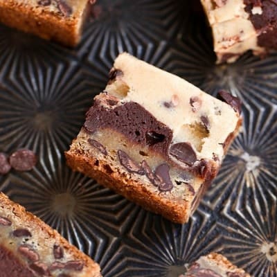 Cavity Brownie Bars | Three Layer Dessert Bars Recipe