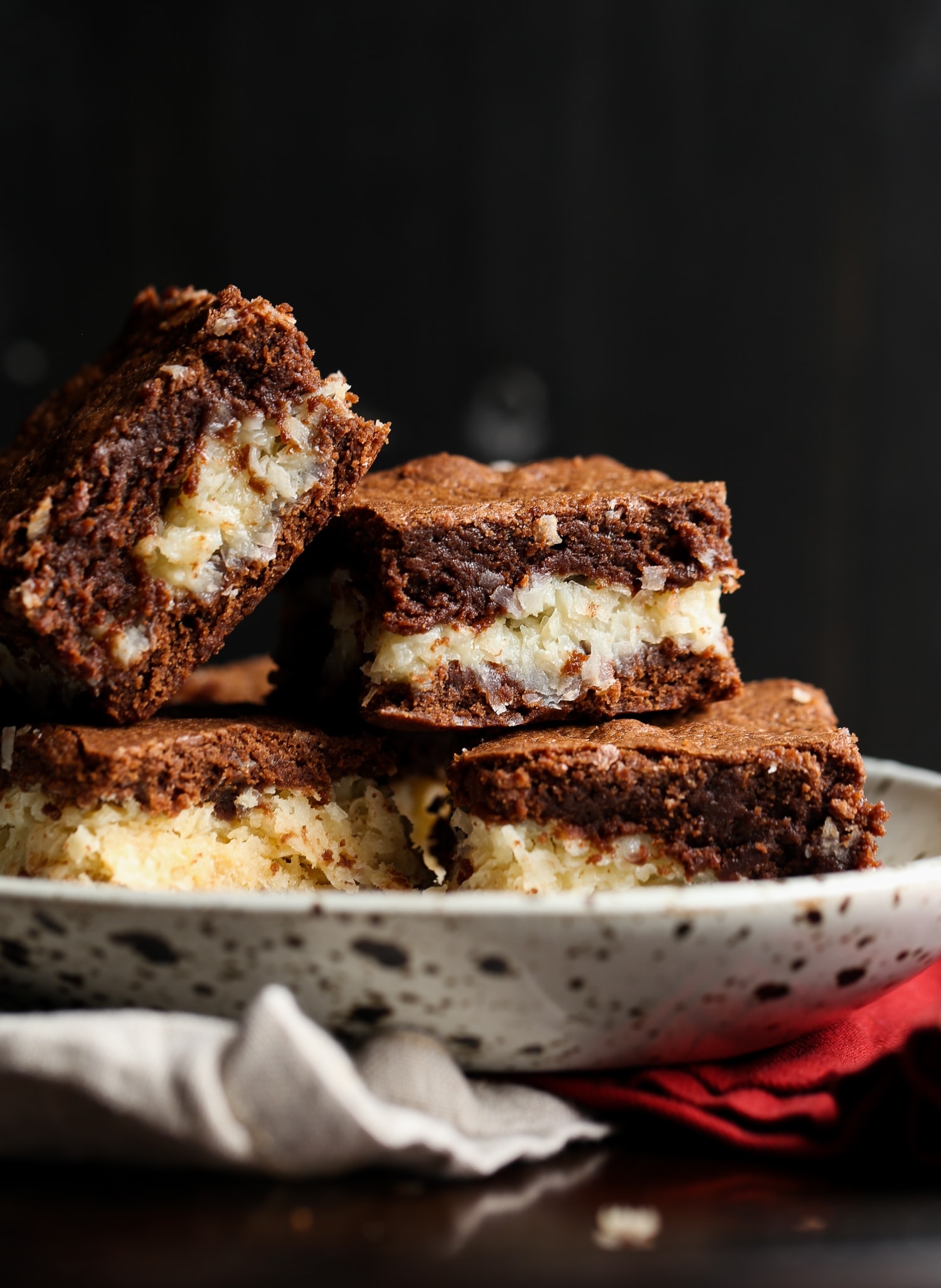 Coconut Stuffed Brownies | Cookies and Cups