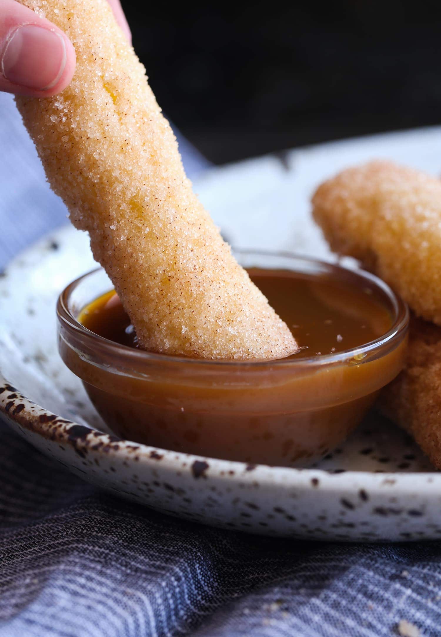 Cream Cheese Churro Rollups | Easy Cream Cheese Filled Churro Recipe