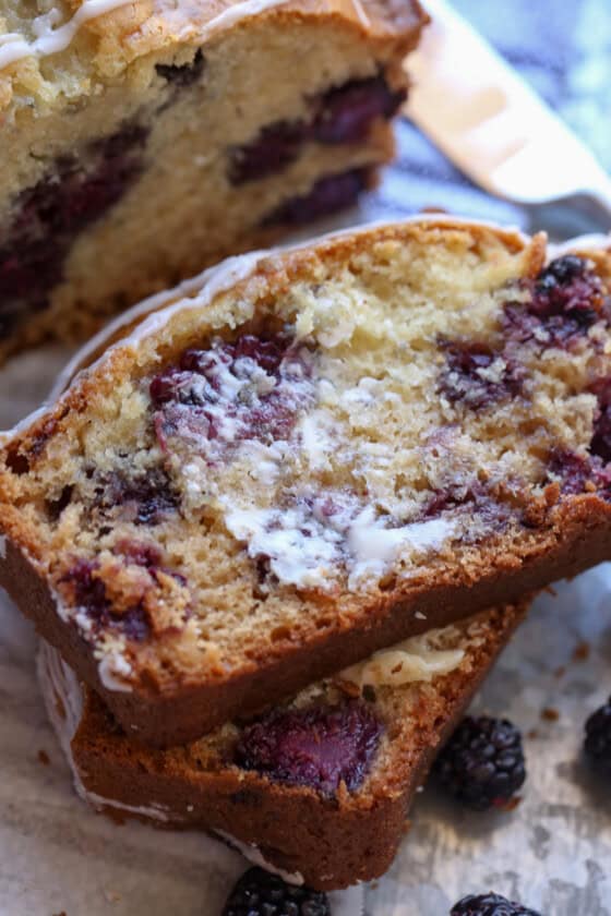 Blackberry Bread | Cookies and Cups