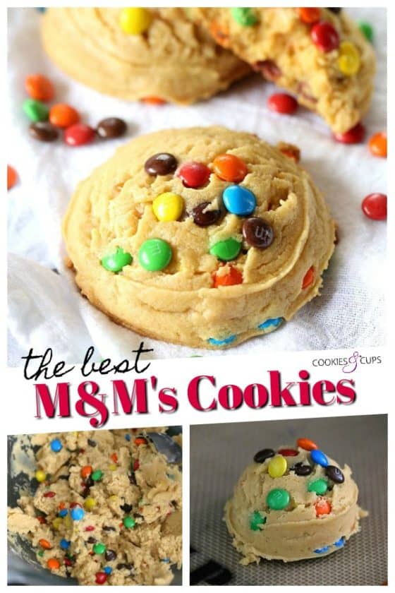 The Best M&M Cookies Recipe | Cookies and Cups