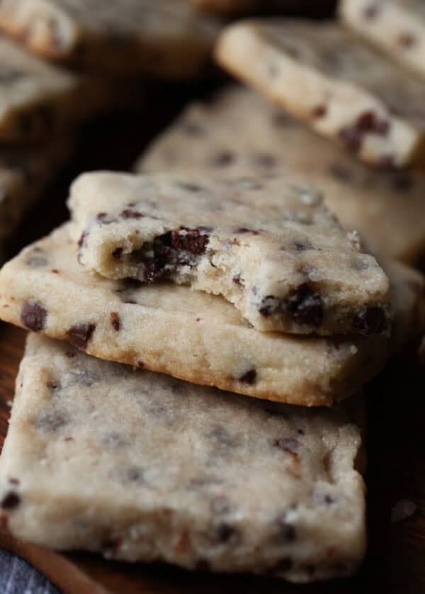 Chocolate Chip Shortbread - An Easy Twist on a Classic Cookie