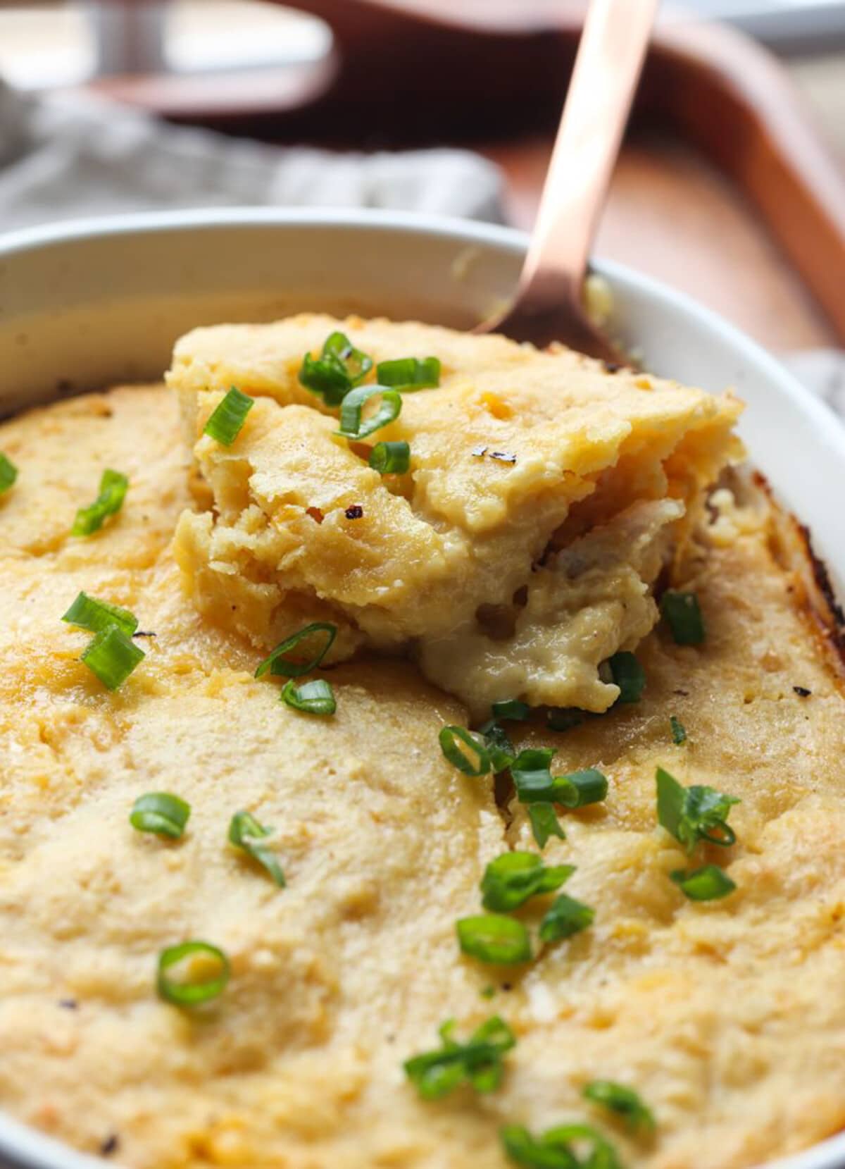 Chicken Cornbread Casserole | Cookies and Cups