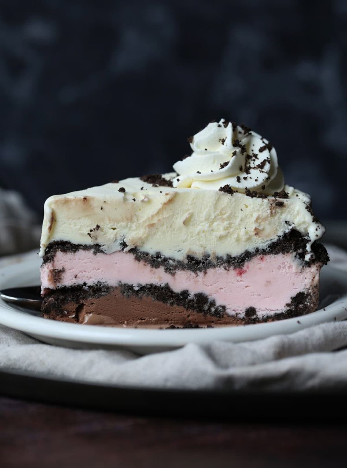 Neapolitan Ice Cream Cake An Easy Homemade Ice Cream Cake Recipe