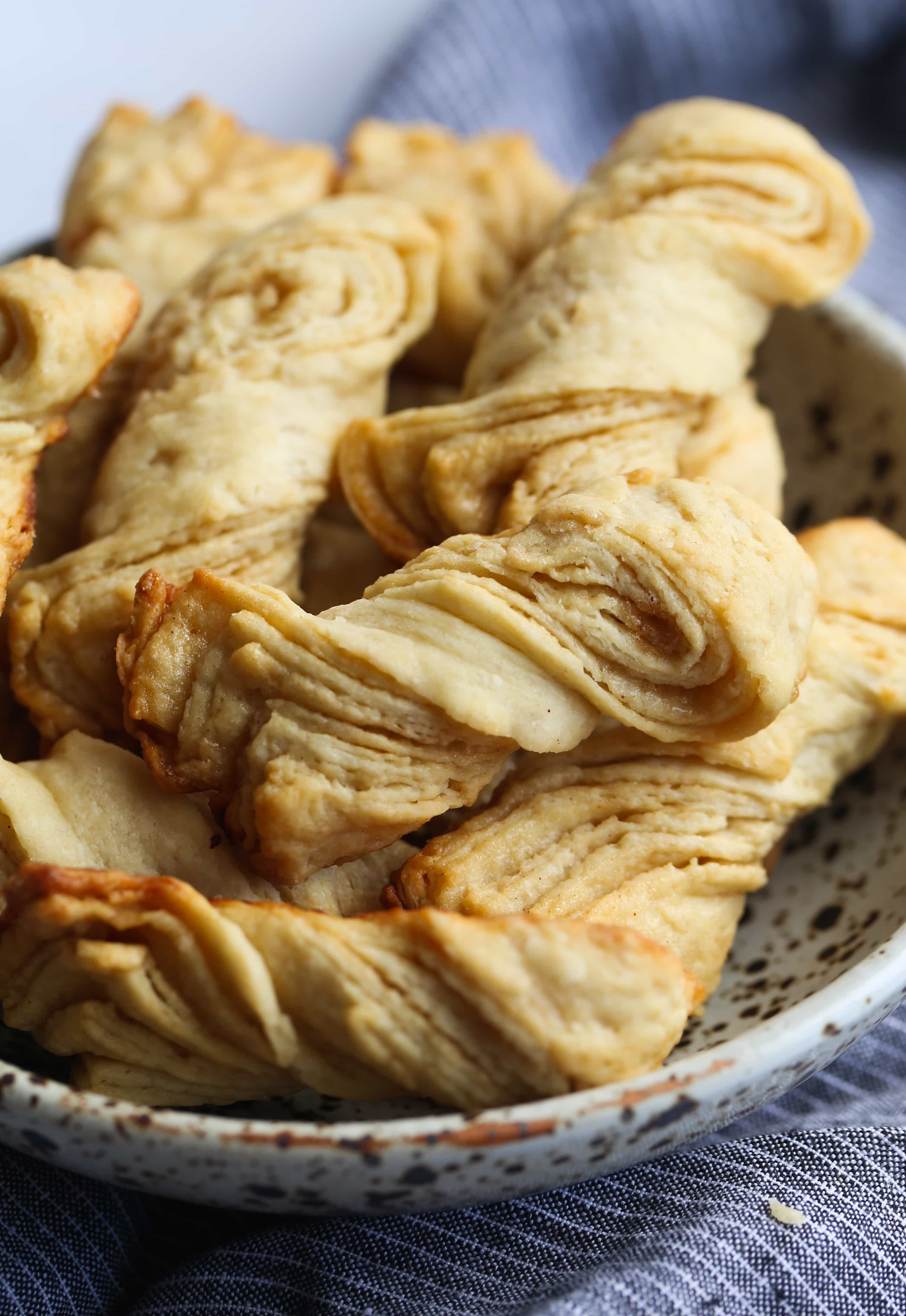 Sour Cream Twists | An Easy Pastry Recipe - Cookies and Cups