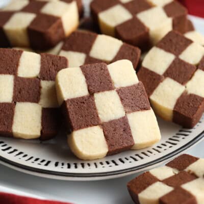 Checkerboard Cookies Recipe | Easy Christmas Cookies!