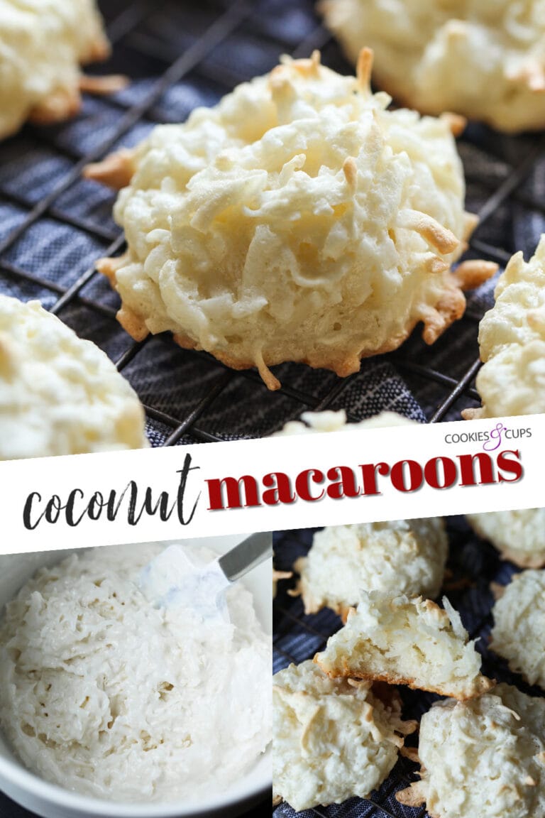 Easy Coconut Macaroons Recipe | Cookies and Cups