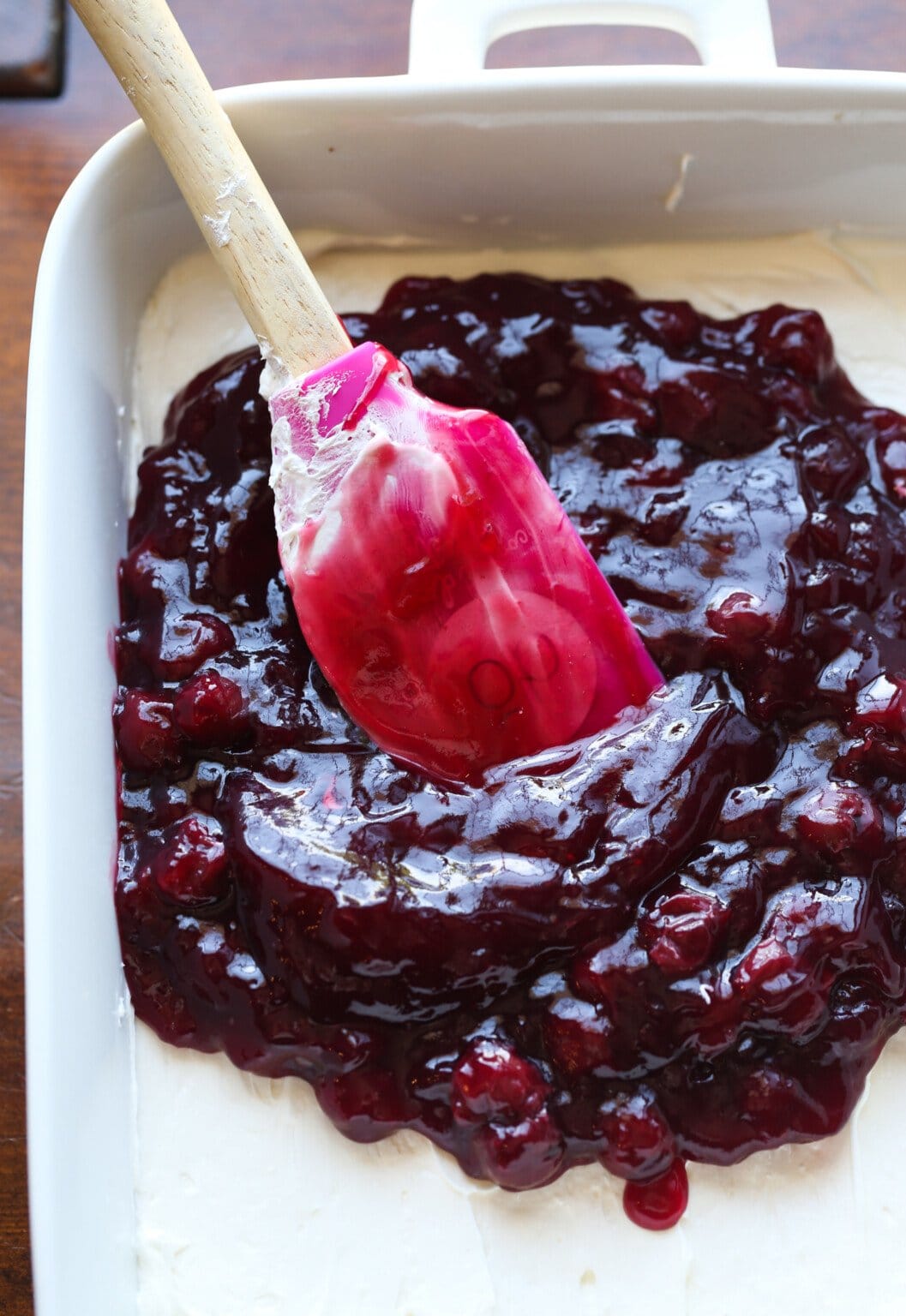 Creamy Cherry Pretzel Dessert - Cookies and Cups