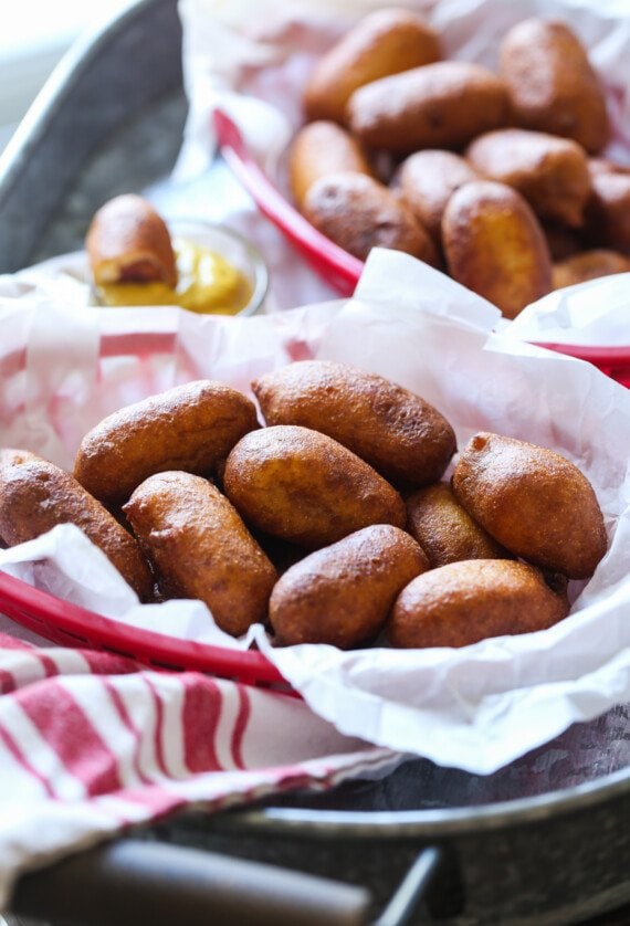 Homemade Mini Corn Dogs Recipe | Cookies and Cups