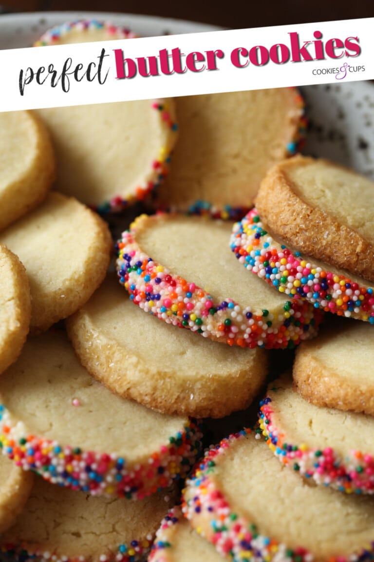Easy Butter Cookies Recipe | Cookies and Cups