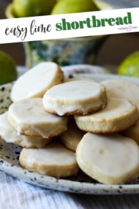Easy Lime Shortbread Cookies - Cookies and Cups