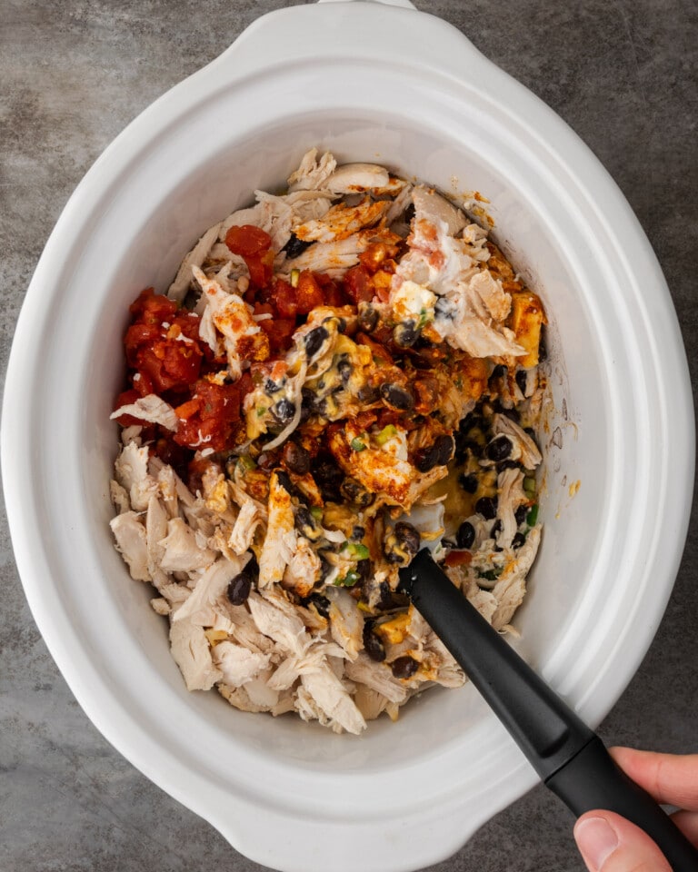 Crock Pot Chicken Nacho Dip | Cookies and Cups