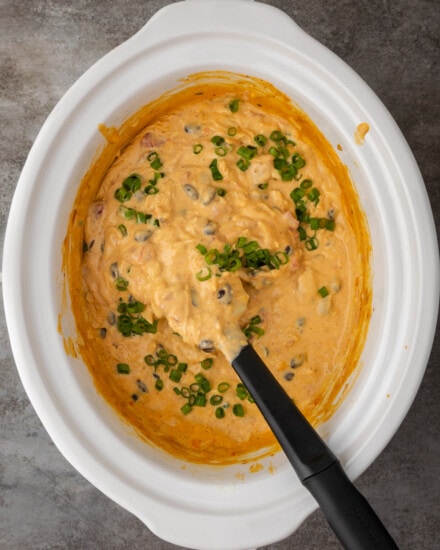 Crock Pot Chicken Nacho Dip | Cookies and Cups