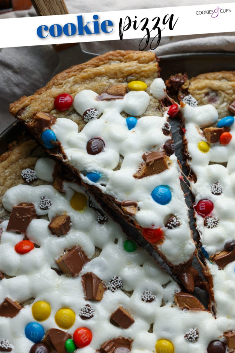 Cookie Pizza - Cookies and Cups