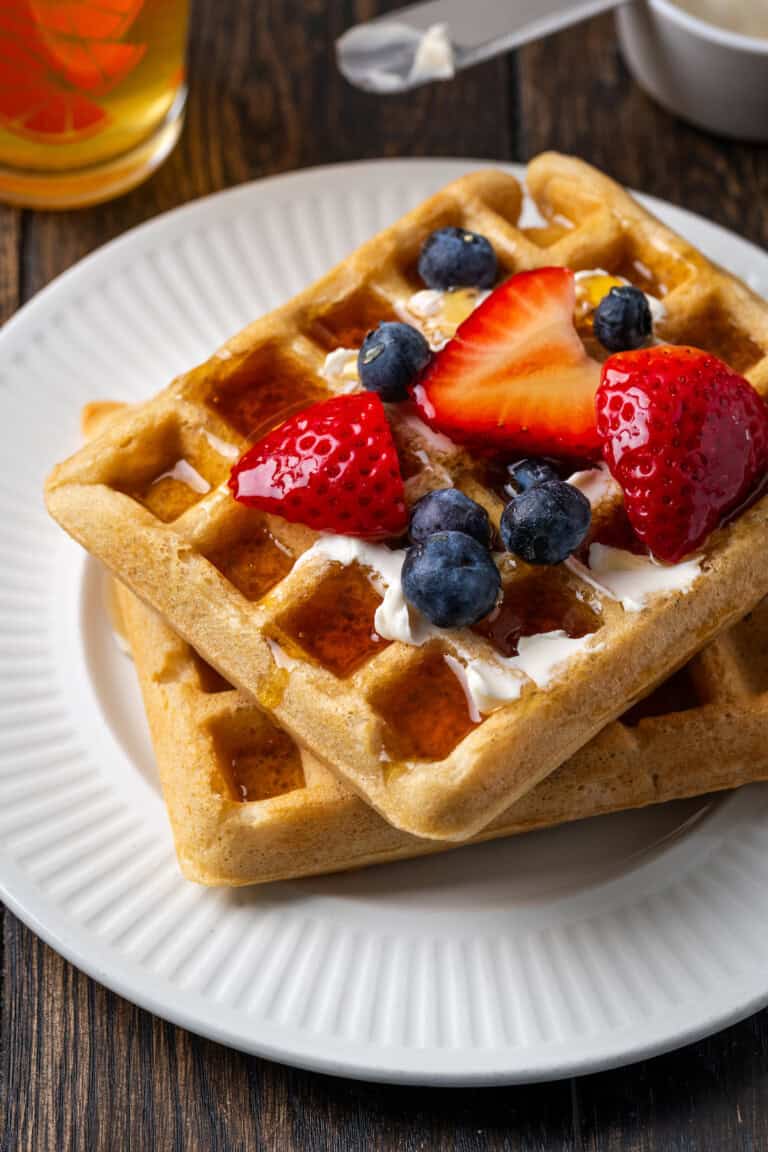 Perfect Waffles | Cookies and Cups