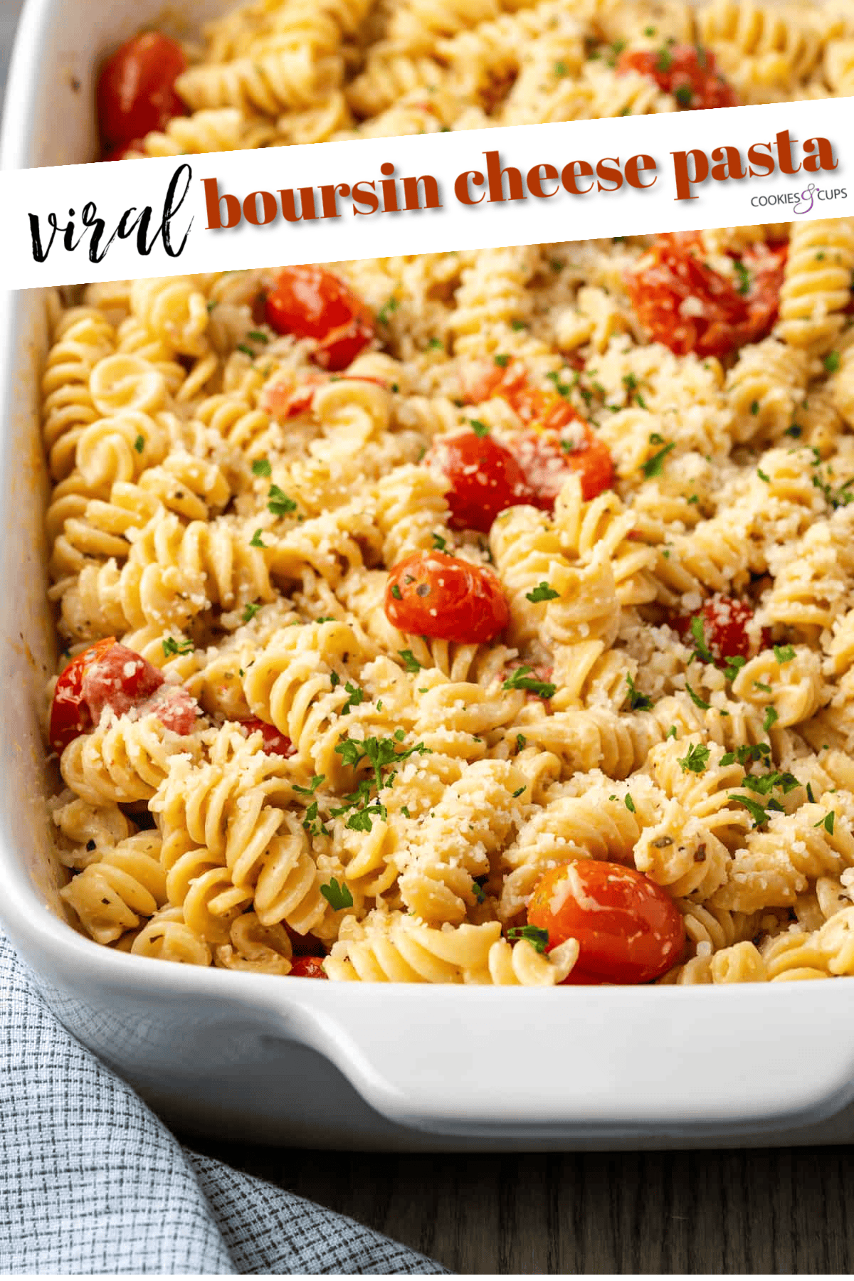 Boursin Cheese Pasta | Cookies and Cups