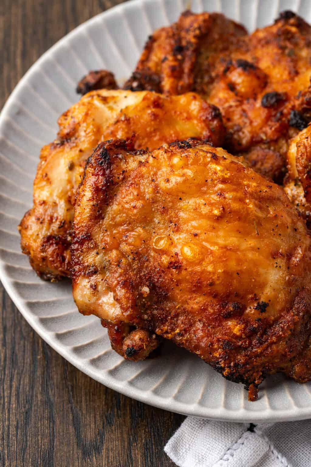 Air Fryer Chicken Thighs | Cookies & Cups
