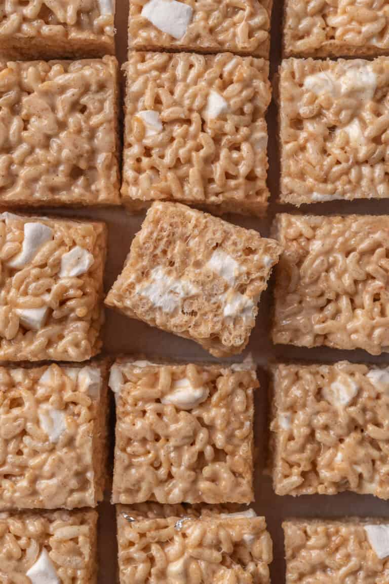 Brown Butter Rice Krispie Treats | Cookies & Cups