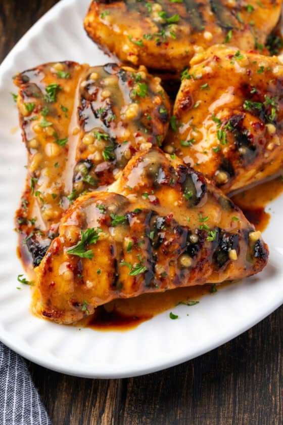 Honey Mustard Chicken (Grilled or Baked) | Cookies & Cups