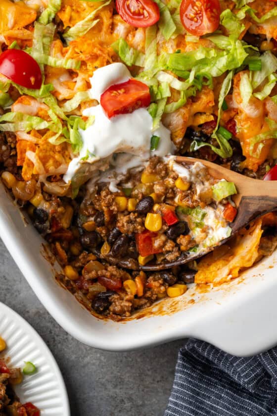 Taco Casserole | Cookies & Cups