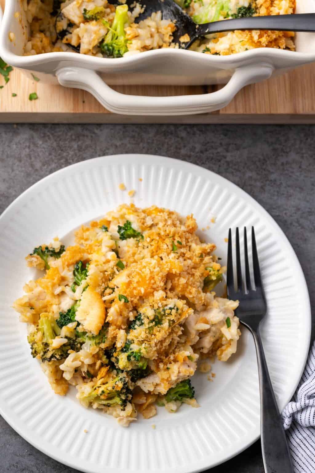 Chicken and Broccoli Casserole | Cookies & Cups