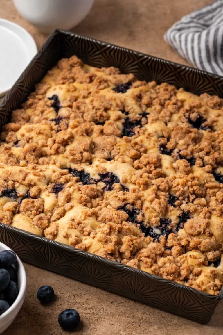 Blueberry Buckle (Extra Moist & Buttery!) | Cookies and Cups