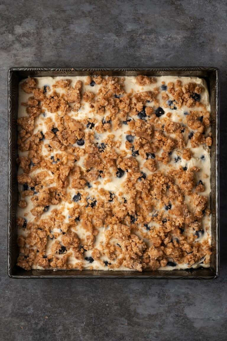 Blueberry Buckle (Extra Moist & Buttery!) | Cookies and Cups