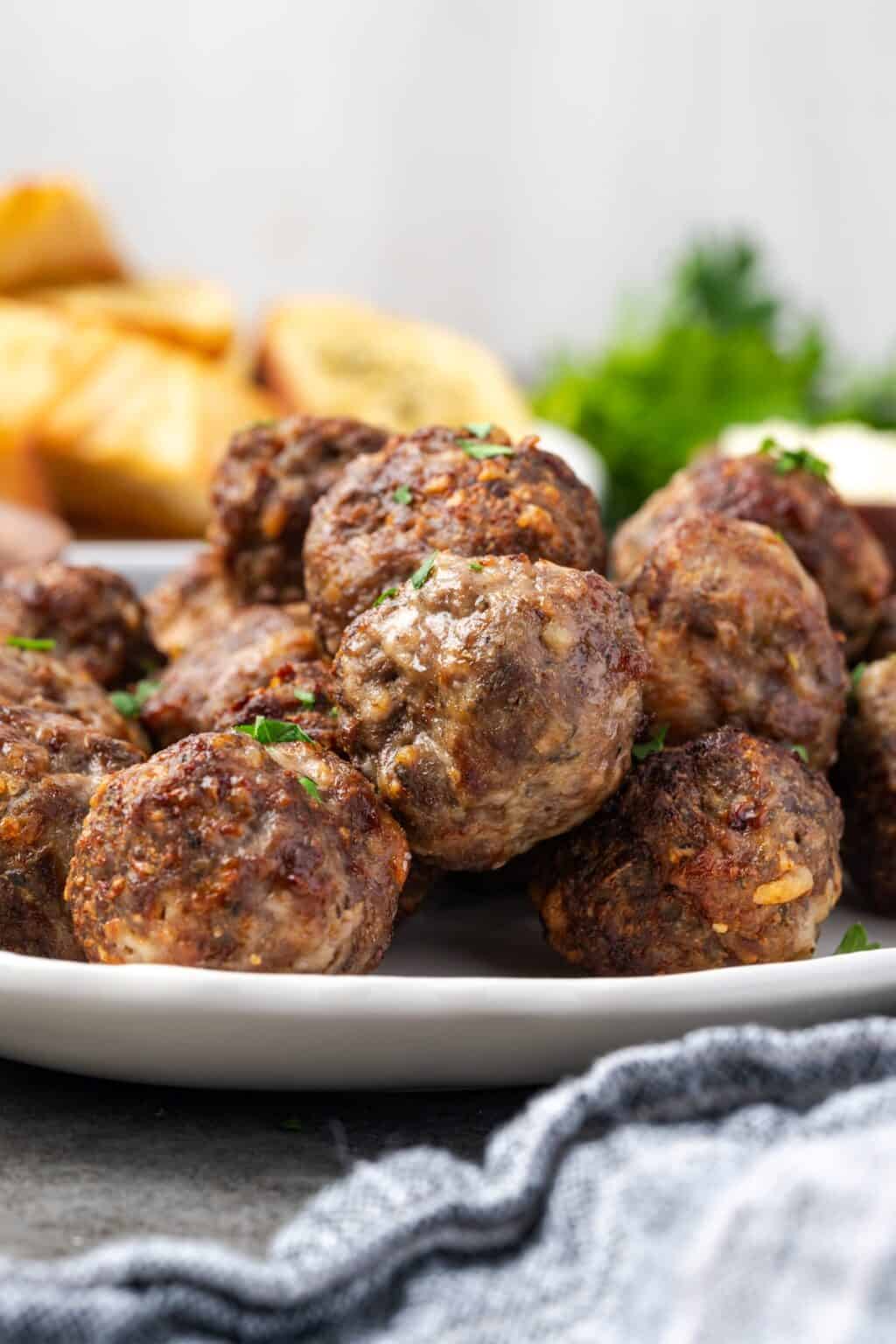 Easy Air Fryer Meatballs Recipe | Cookies & Cups